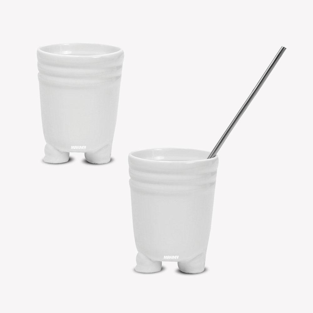 Ceramic Ladle Holder BIG (3-Legs) White– Makrey