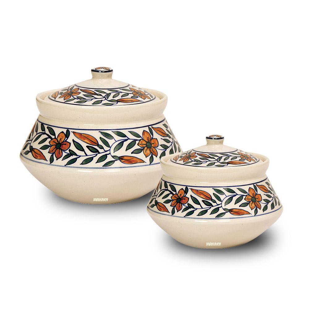 Ceramic Biryani Handi Maurya w/Lid CMP-BL – Makrey
